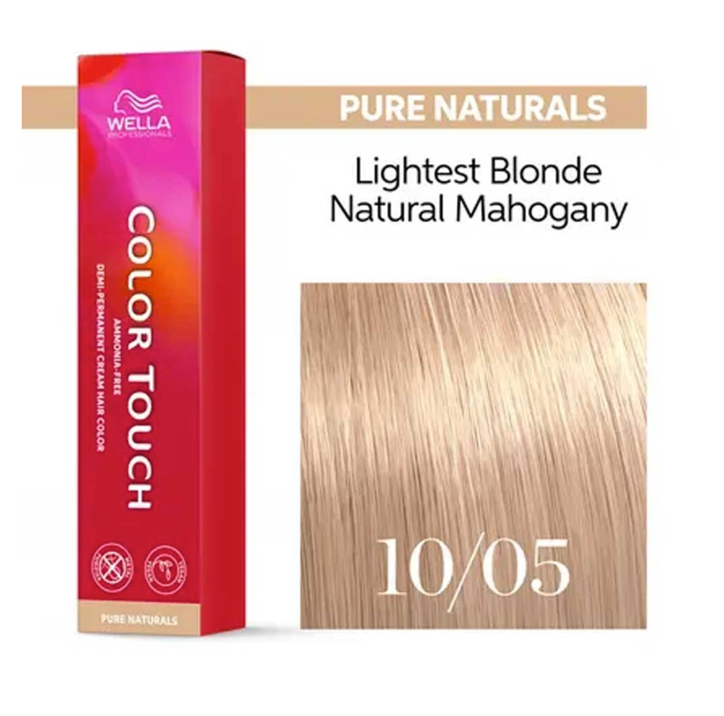 Wella Professionals Color Touch 10/05 - Яркий блонд натуральный махагоновый, 60мл