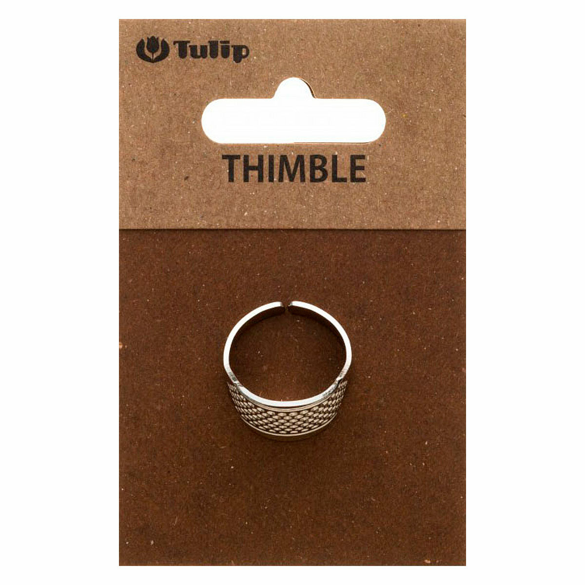 Наперсток "Кольцо", регулируемый, сталь, серебристый, Tulip, SN-008e