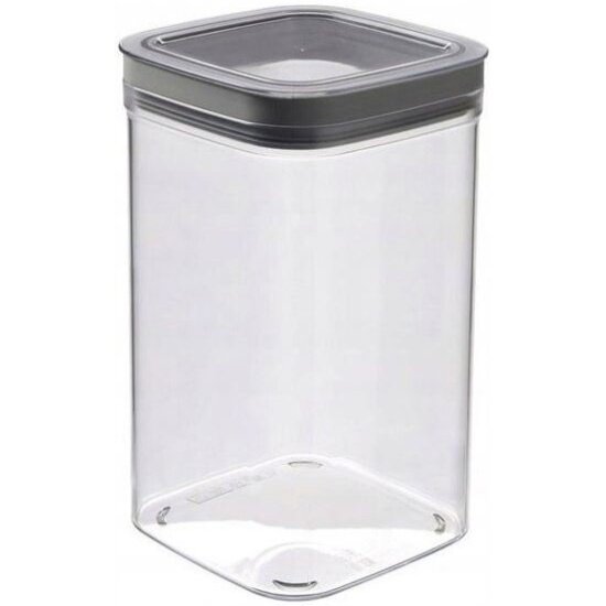 Контейнер Curver Dry Cube 2,3 л, для хранения сыпучих продуктов, пластик, прозрачный (245641)