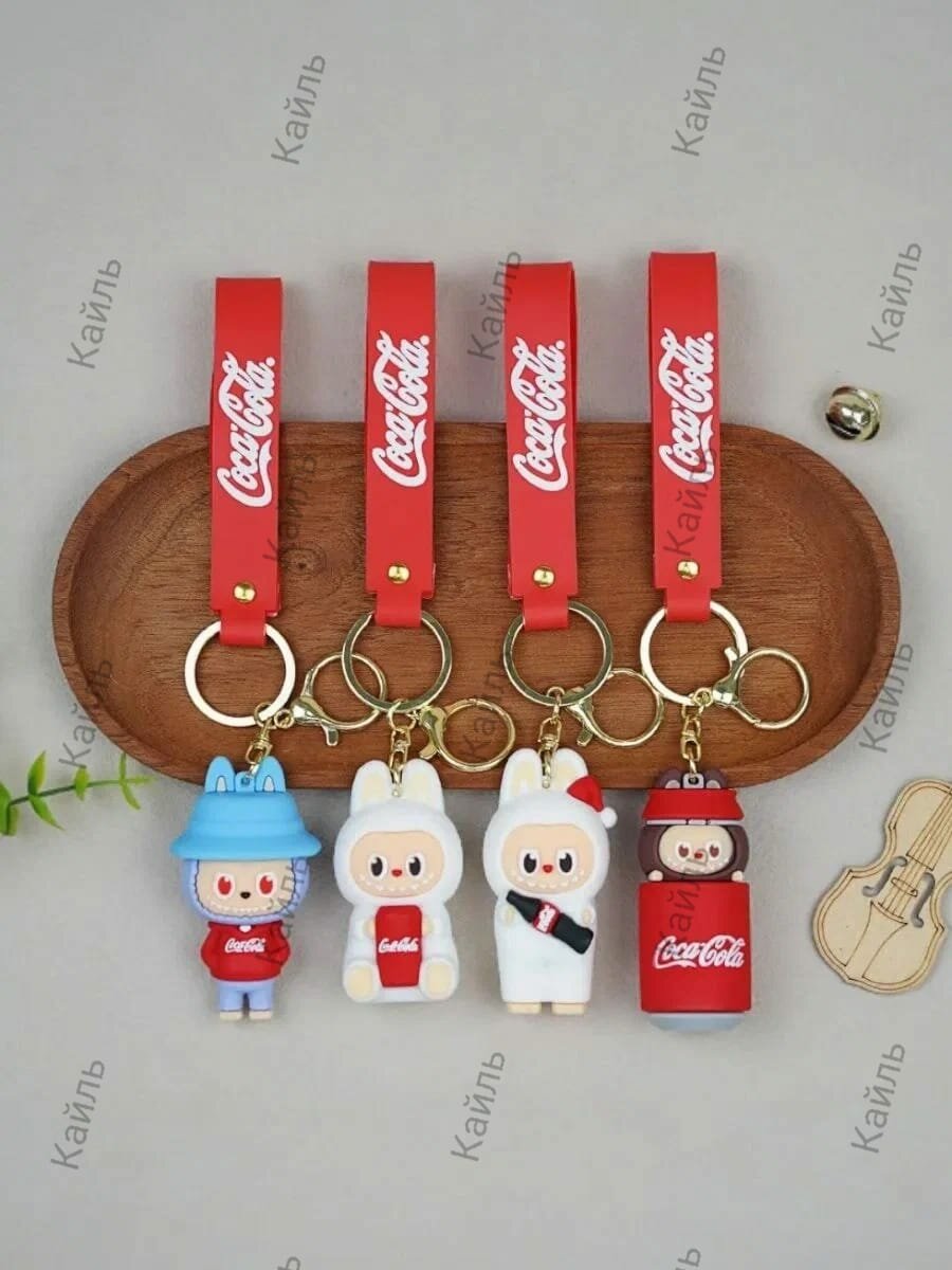 Игрушка-брелок LABUBU "Coca Cola", фигурка сюрприз, для детей