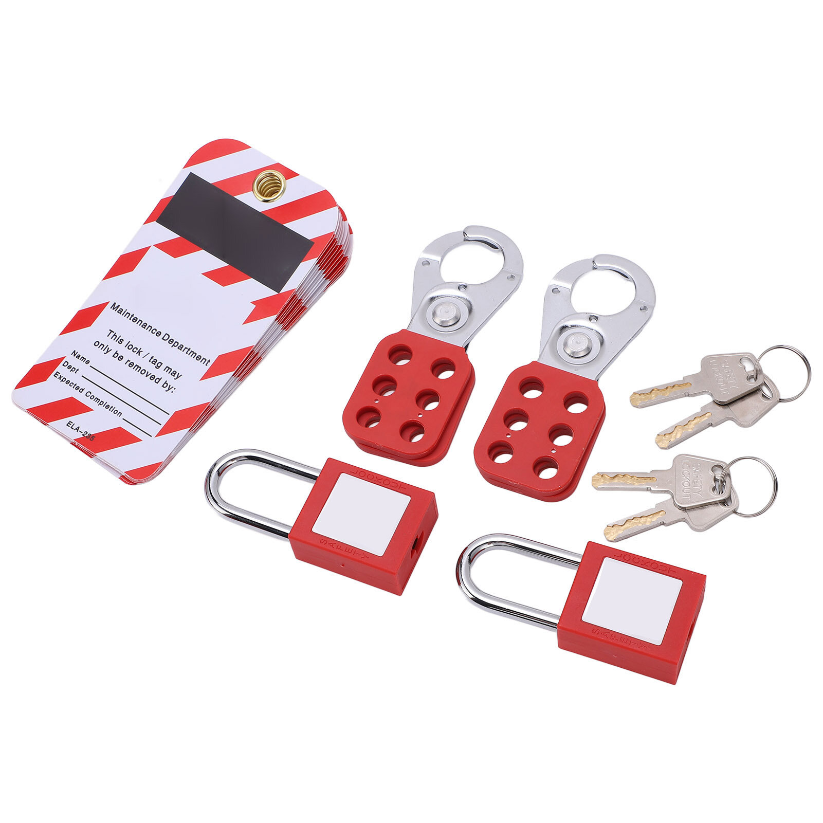 Комплект электрических блокировок Tagout Tag Hasp Набор навесных замков с защитой от ржавчины для блокировки станции Tag Out