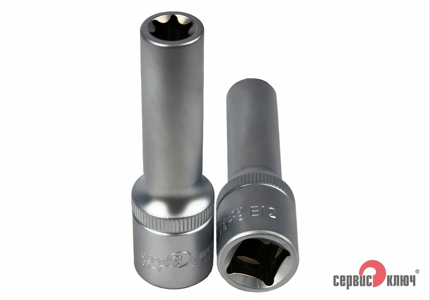 Торцевая головка TORX торкс глубокая Е12 76712 сервис ключ