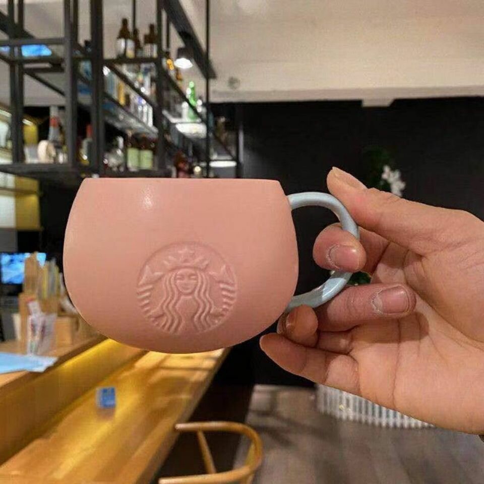 Кружка розовая свинья Starbucks