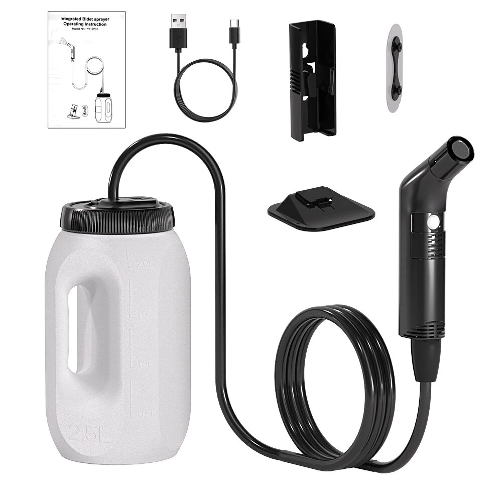 Портативное электрическое биде Wower YF-2201 2,5 л Black