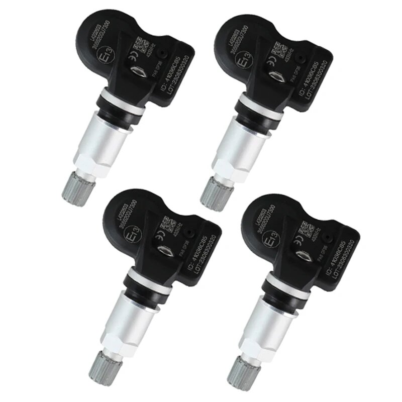 Датчики давления в шинах TPMS 433 МГц, 4шт