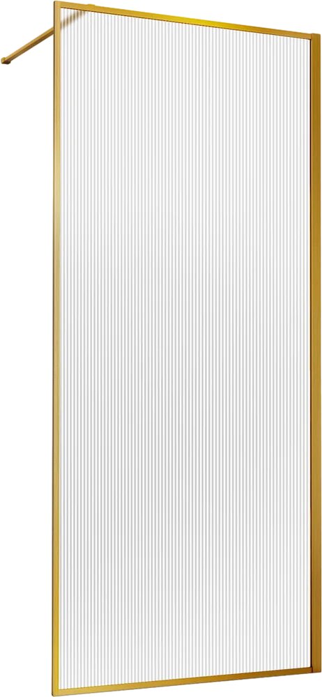 Душевая перегородка Vincea Walk-in HP Art VSW-1HP800FLBG 80 см, профиль брашированное золото, стекло рифленое