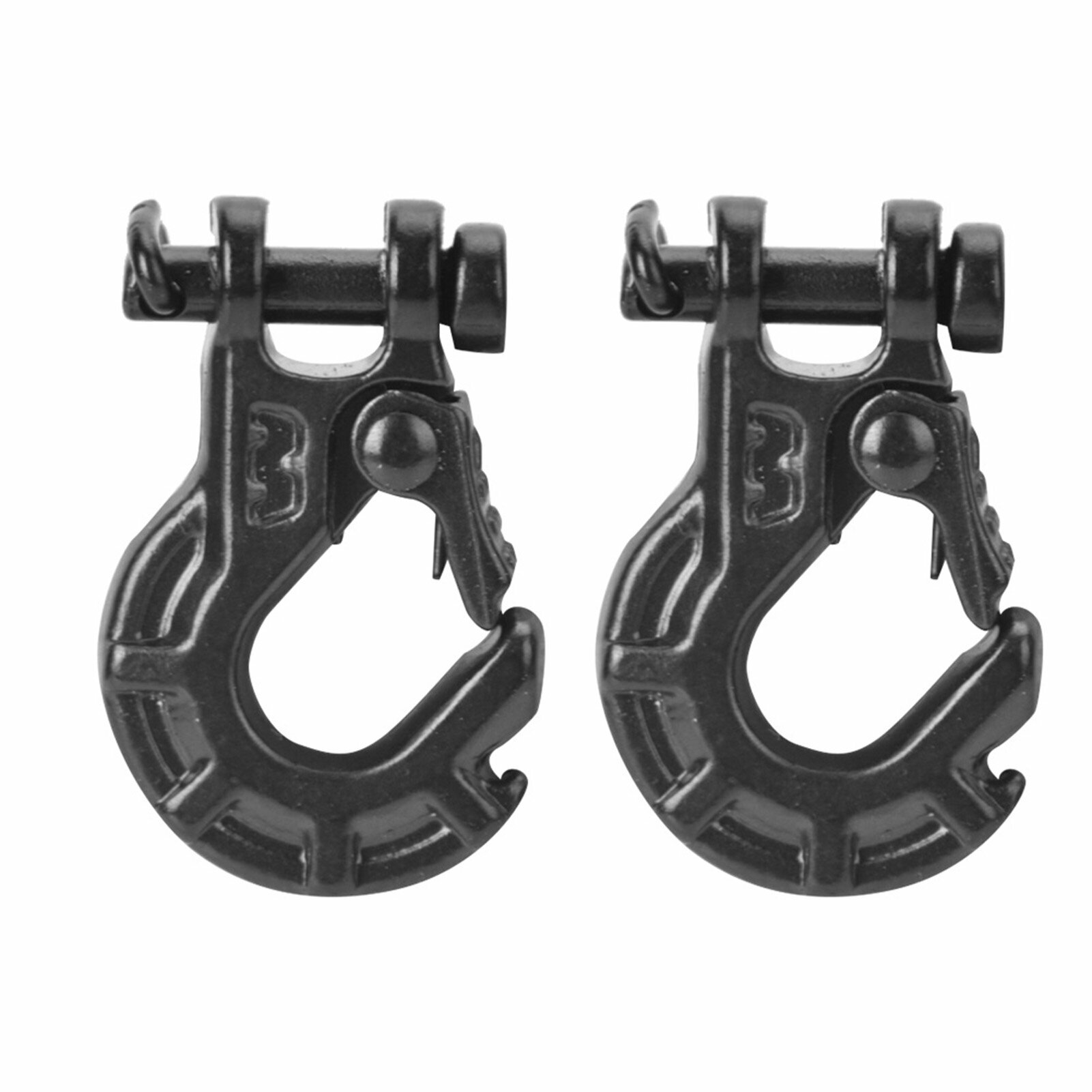 2 металлических крюка для лебедки для модели радиоуправляемого автомобиля 1/10, прочный аксессуар с дистанционным управлением для RC4WD Warn