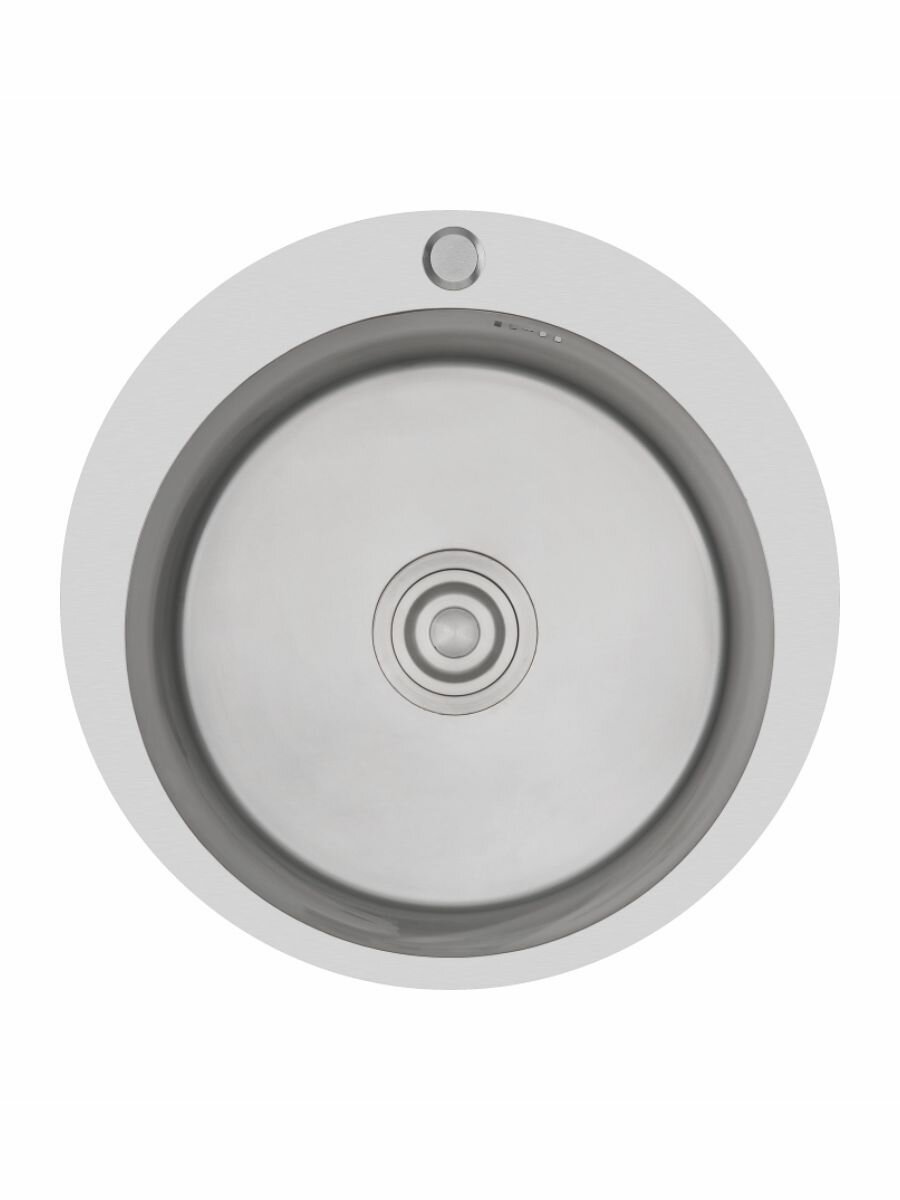 Мойка кухонная 48х48 из нержавеющей стали, сатин, Gerhans K34848