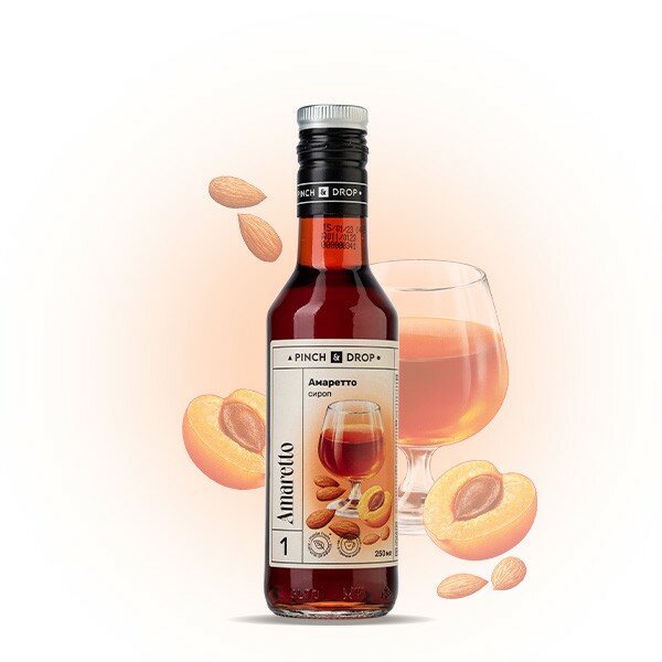 Сироп «Амаретто» Pinch&Drop, стекло, 250 мл (Pinch&Drop, Россия)