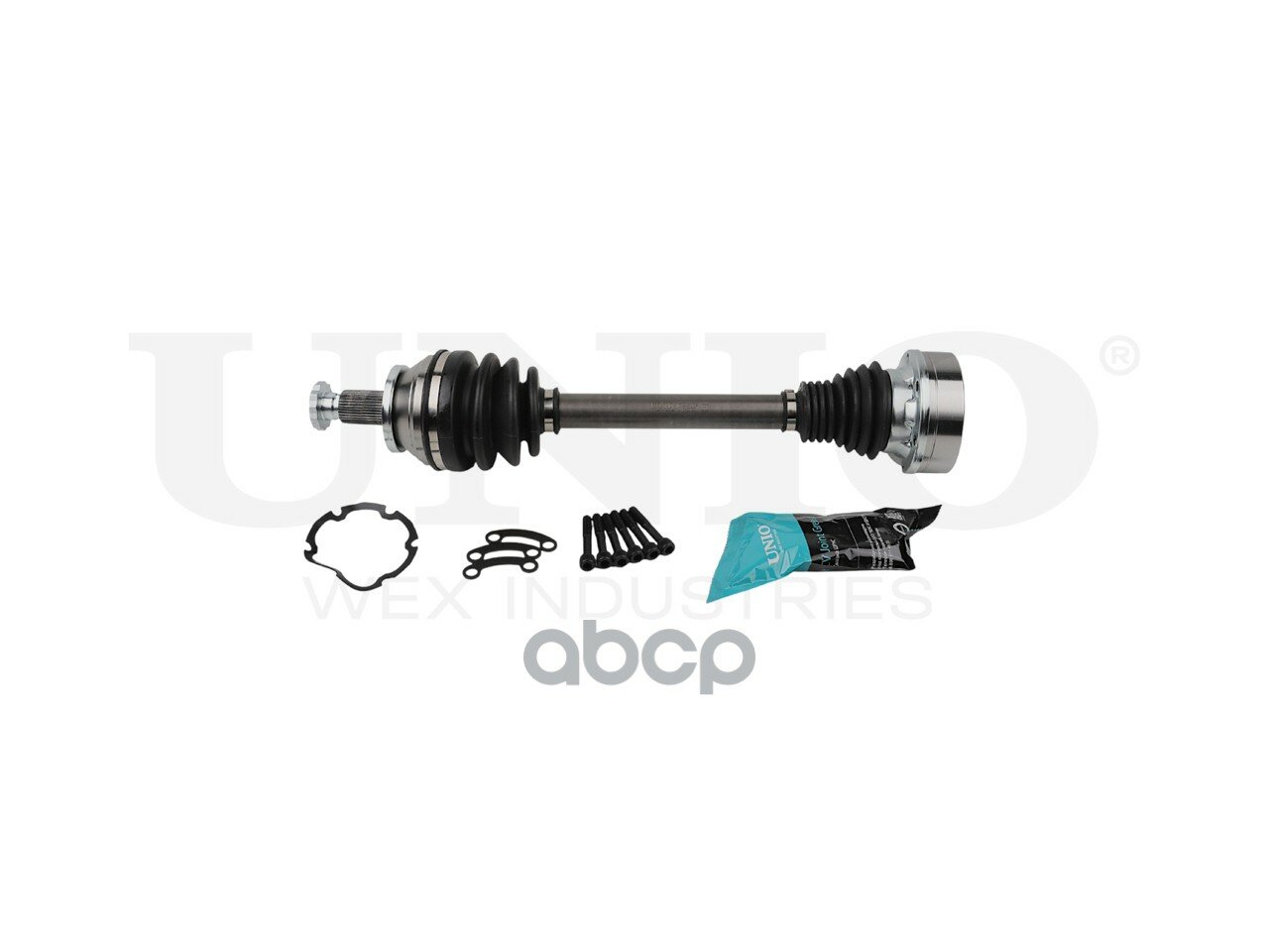 Привод в сборе передний левый VW Polo V 09-, Skoda Rapid (NH1, NH3) 12-, Fabia (NJ3, NJ5) 14- (МКПП) UNIO арт. CVJ-10104