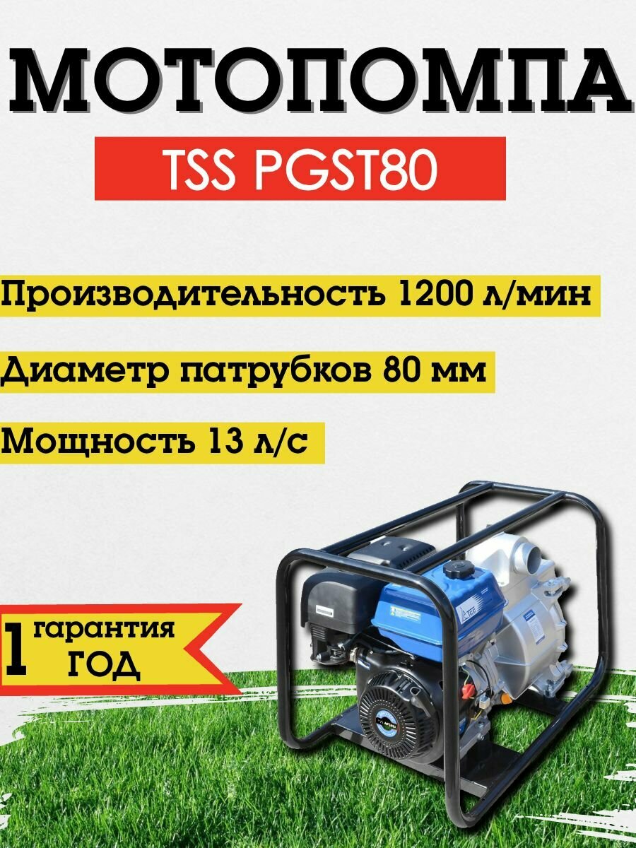 Мотопомпа TSS PGST80