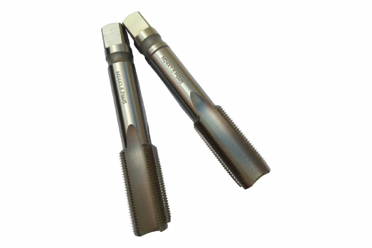 Метчик М 24х1,5 машинно-ручной для метрической резьбы комплект 2 шт. Гост 3266-81