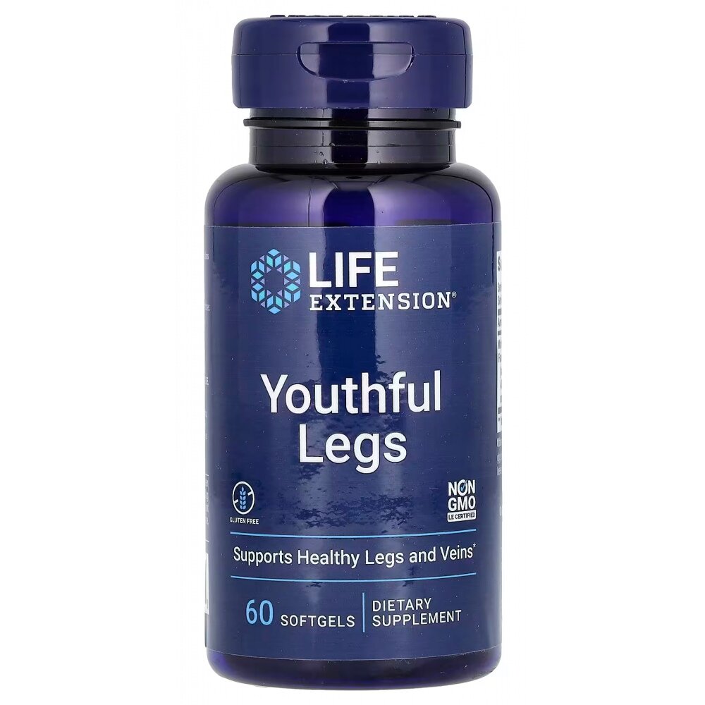 Life Extension Youthful Legs, 60 капсул гелевых