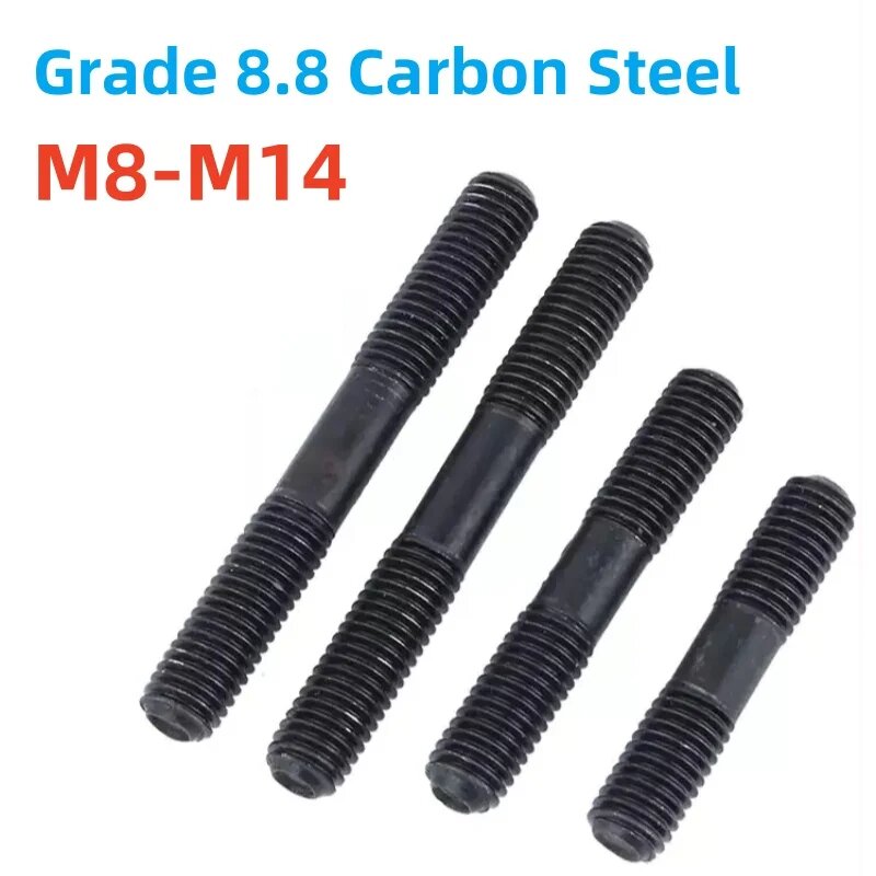 Высокопрочные черные винты из углеродистой стали M8 M10 M12 M14 M12-5pcs, 150mm