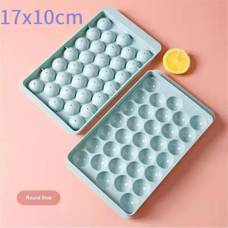 Форма для льда хоккейная силиконовая Blue-17x10cm-1Pcs