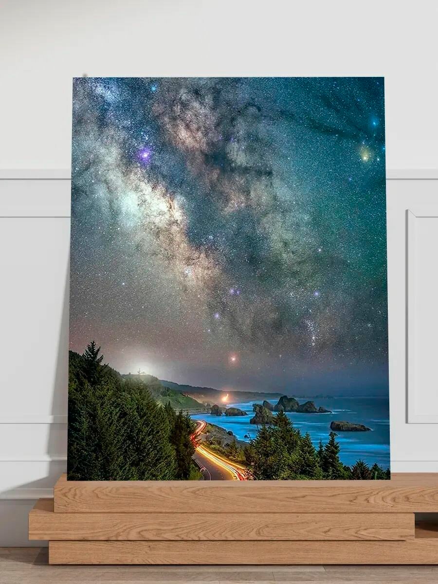 Картина "Берег млечный", интерьерная 30х40см 1шт.