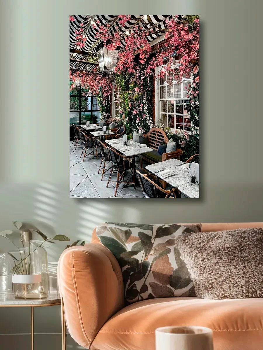 Картина "Летнее кафе", для интерьера 30х40см 1шт.