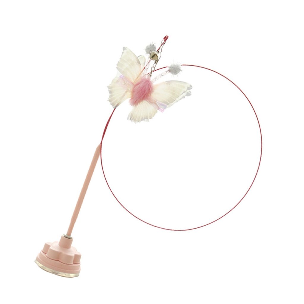 Товары для питомцев, Дразнилка для котов с длинным стержнем и присоской в форме бабочки