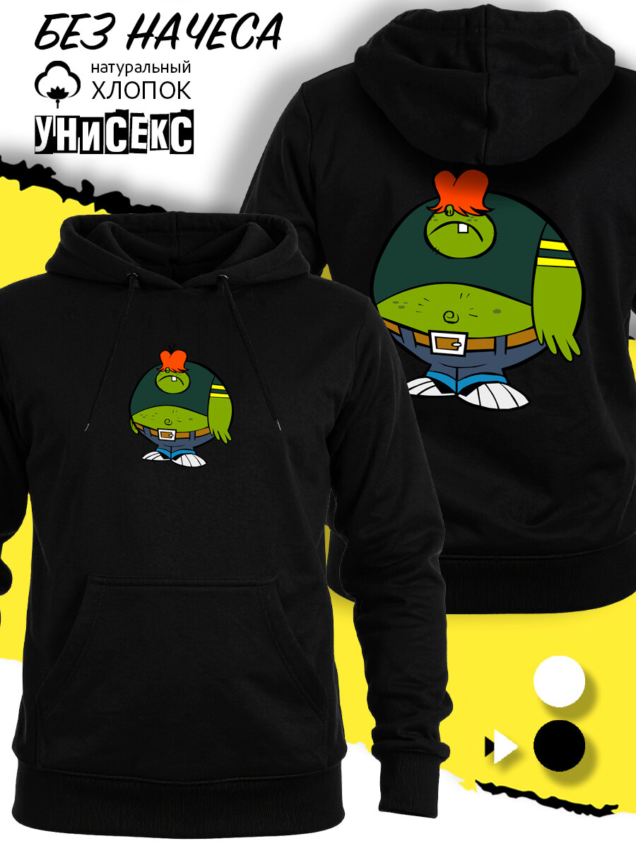 Худи Толстовка свитшот зеленый толстяк