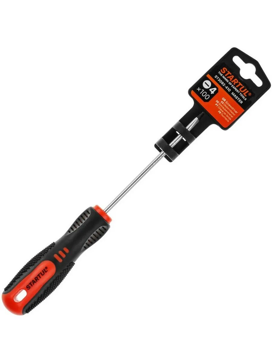 Отвертка шлицевая SL4 100 мм STARTUL Master (ST3092-410)