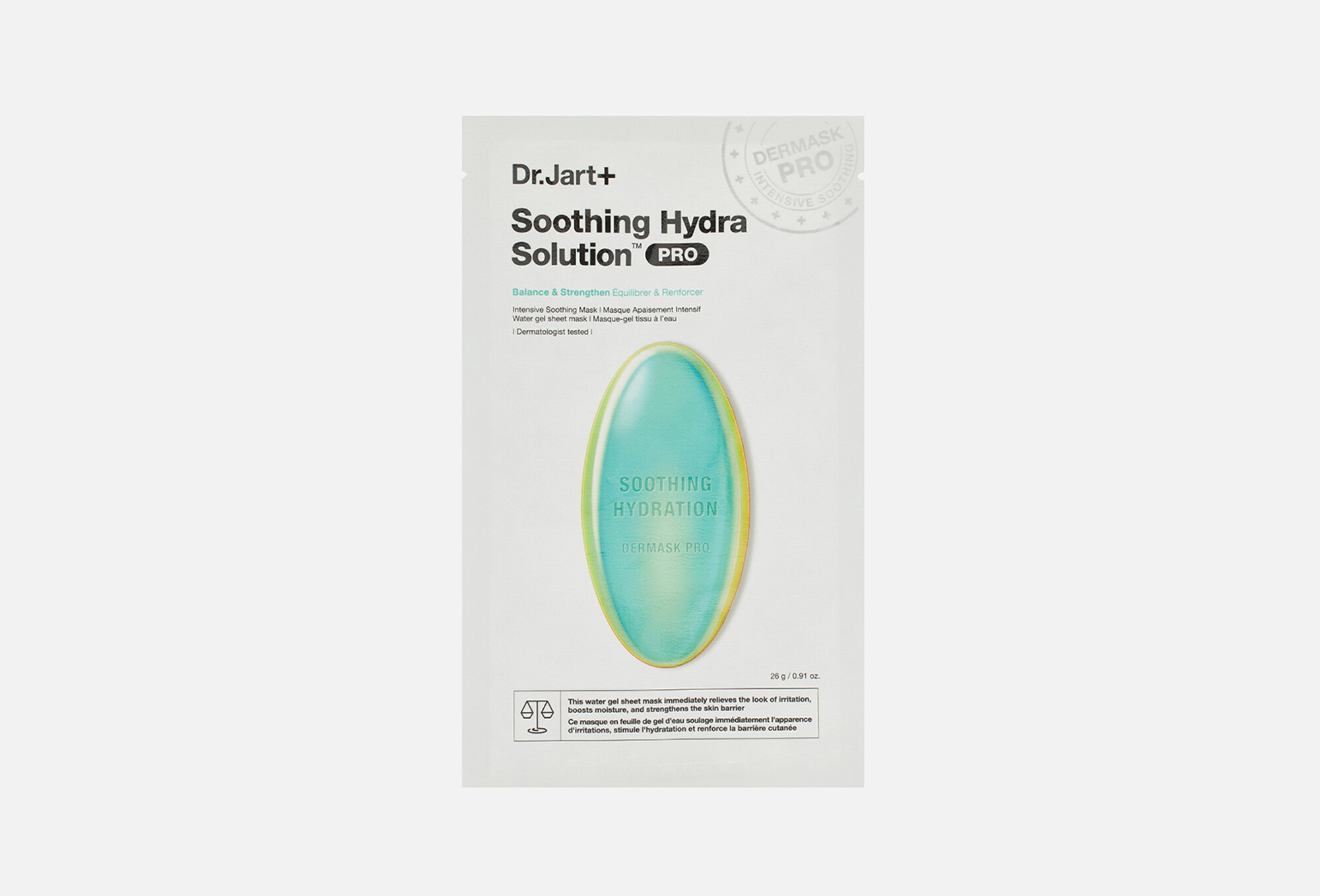Успокаивающая маска для лица DR. JART+ Soothing Hydra Solution Pro 26 г