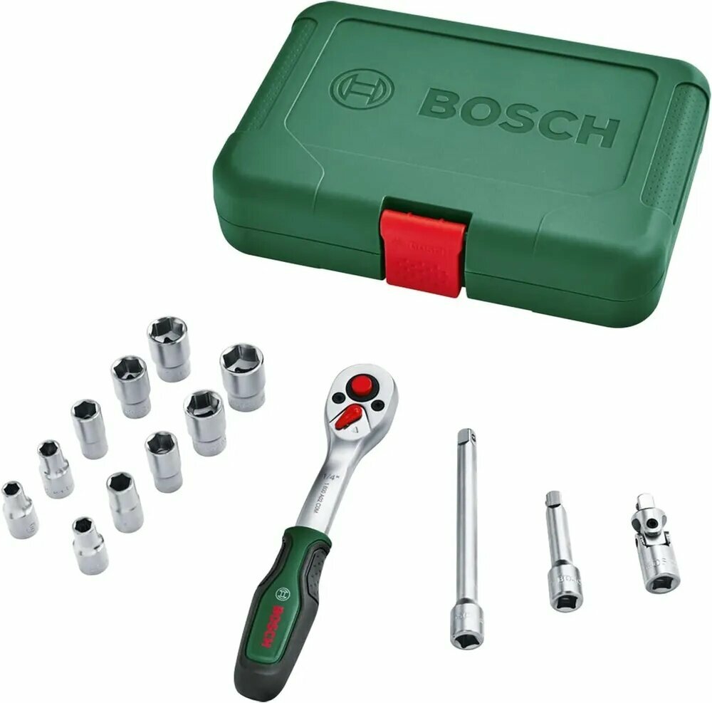 Набор торцевых головок Bosch для дома и сада 14 предметов
