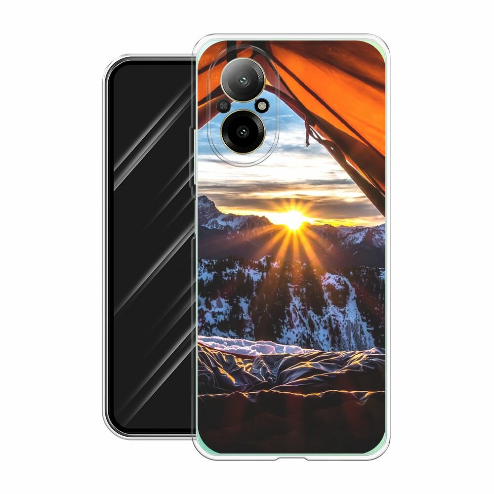 Силиконовый чехол на Realme C67 4G / Реалми C67 4G с принтом "Горы 7" — фото 1