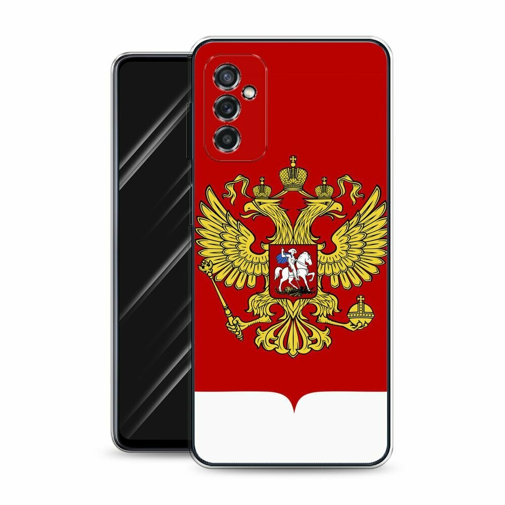 Чехол на Samsung Galaxy M52 / Самсунг Галакси M52 с принтом "Герб России полотно" — фото 1