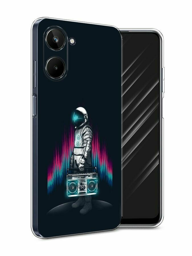Чехол на Realme 10 4G / Реалми 10 4G с принтом "Космическая вечеринка"