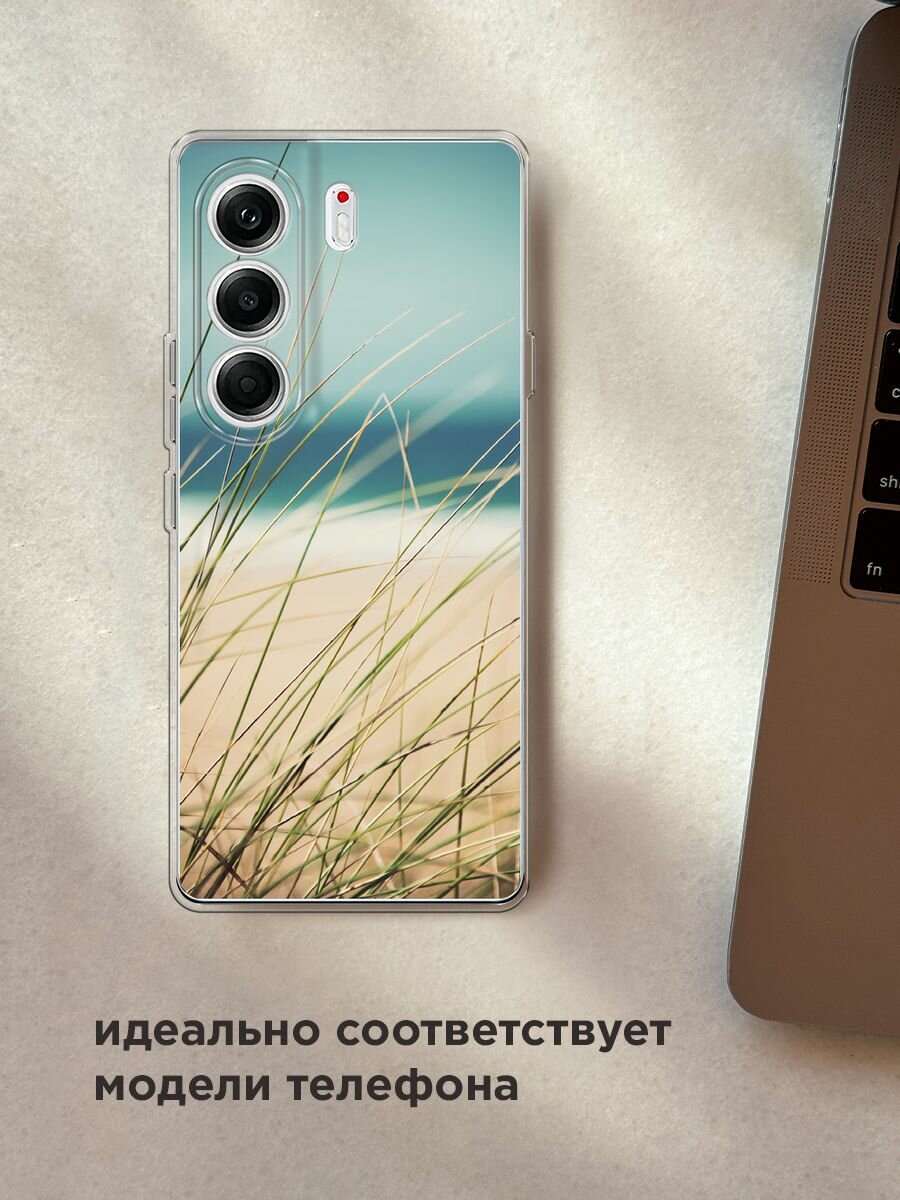Чехол на Tecno Camon 40 Pro 5G / Текно Камон 40 Про 5G с принтом "Морской пляж" — фото 1