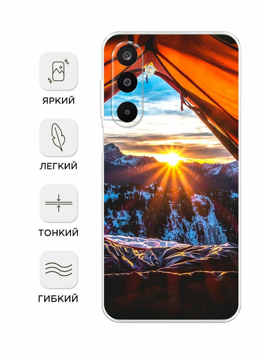 Чехол на Samsung Galaxy M16 / Самсунг Галакси М16 с принтом "Горы 7" — фото 1