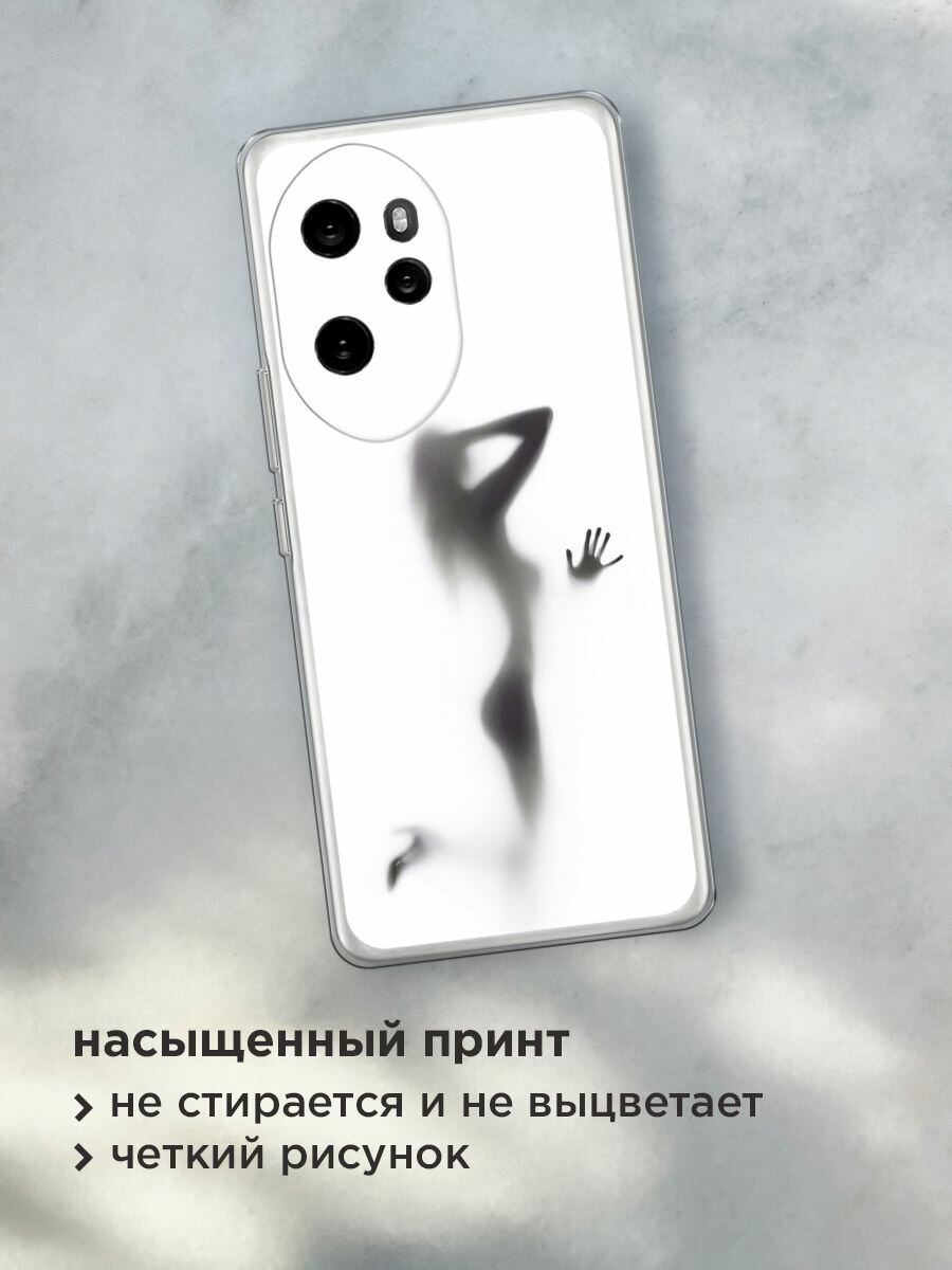Чехол на Honor 100 Pro / Хонор 100 Про с принтом "Стекло в душе" — фото 1
