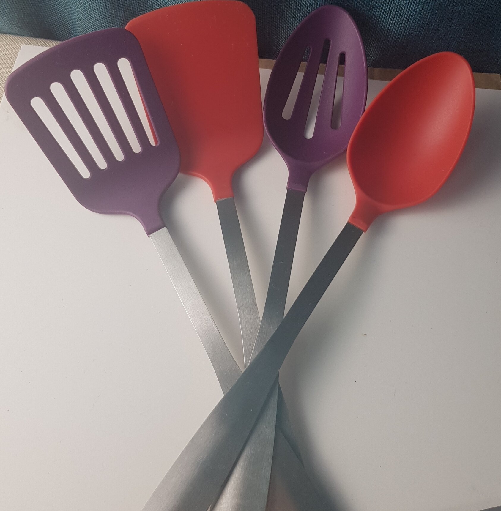 !09 Набор кухонных инструментов из 7 предметов + подарок (кулинарные инструменты 8 штук)- Дуршлаг+Шумовка+Поварешка+Лопака+Лопатка с прорезями+Ложка+Ложка с прорезями 38 см. цвет микс