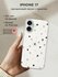 Чехол на Apple iPhone 17 / Айфон 17 с принтом "Сердечки паттерн рисунок", прозра...