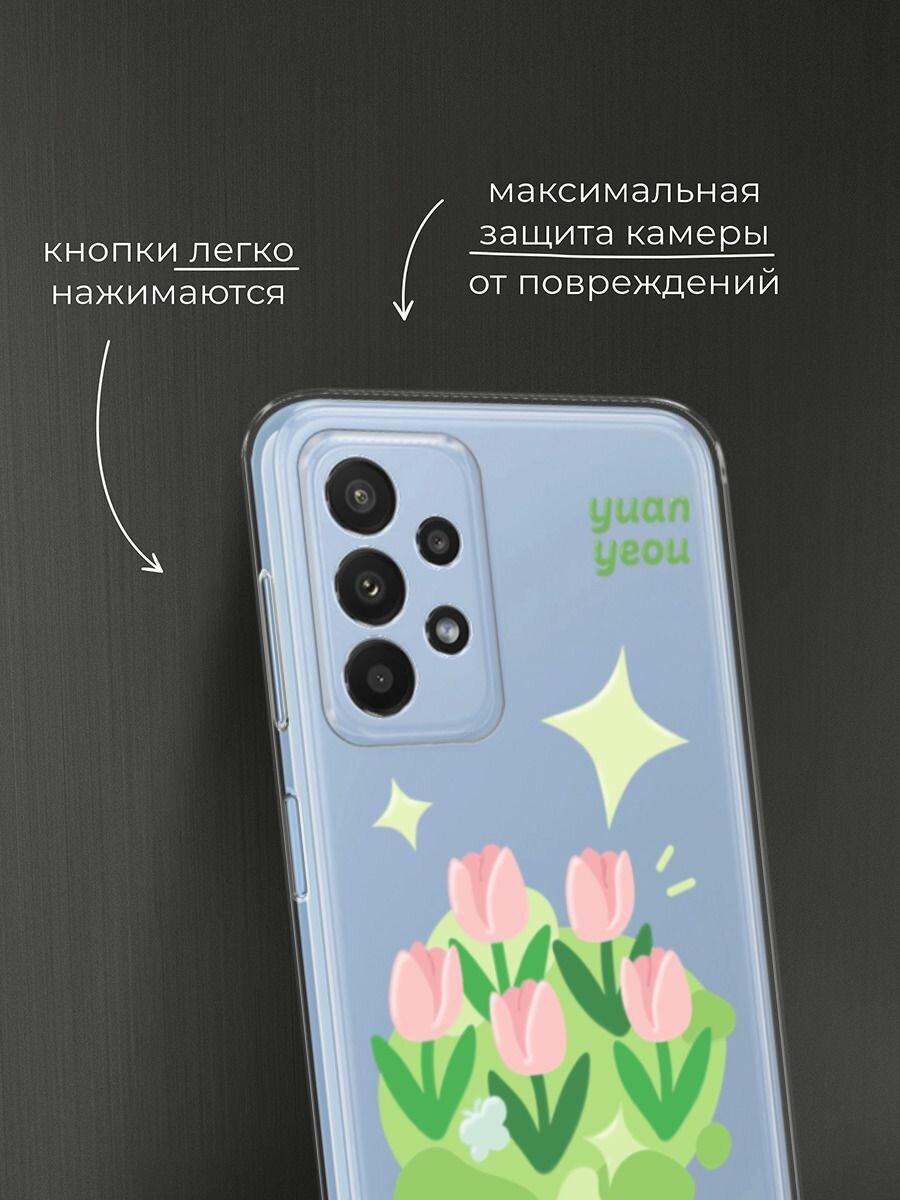 Чехол на Samsung Galaxy A23 / Самсунг Галакси А23 с принтом "Protect nature" — фото 1