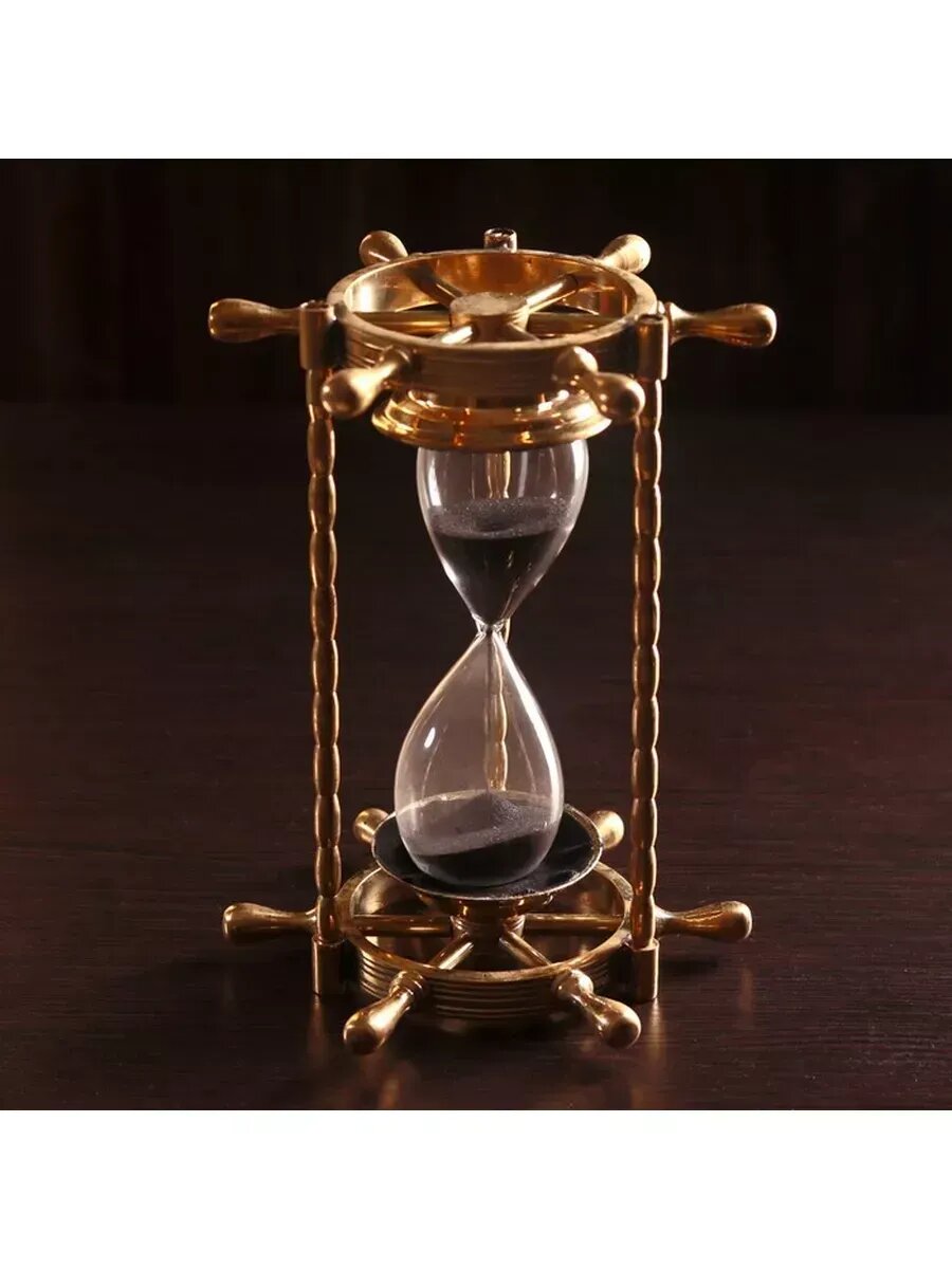 Песочные часы Штурвал 16х14х20 см