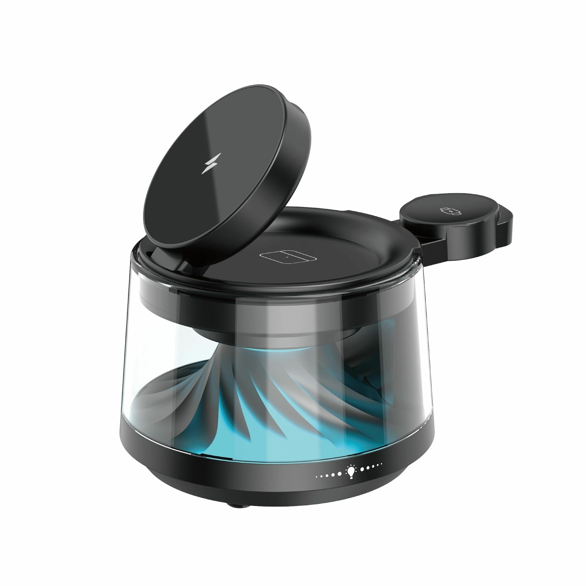Беспроводная зарядка с портативной колонкой Wiwu Wi-W039 15W , 5 in 1 Wireless charger speaker