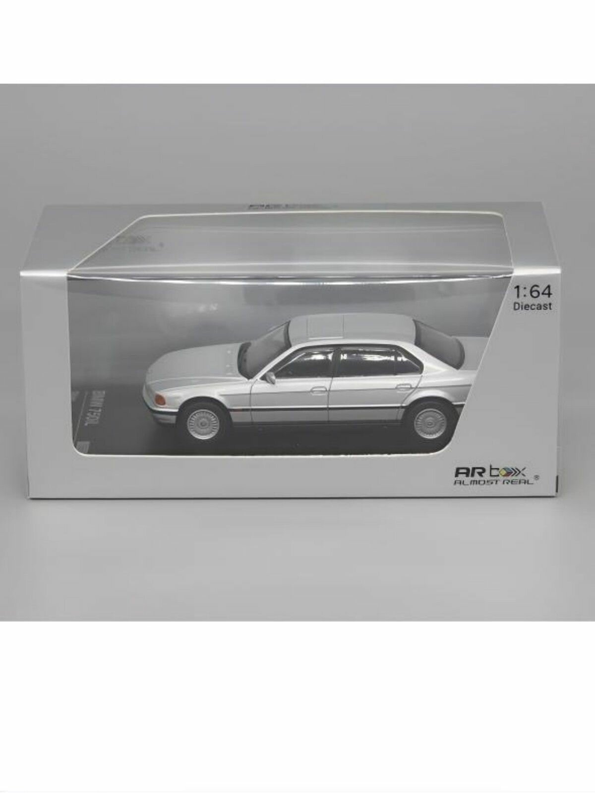 Машинка AR Box 1/64 BMW 3 Generation 7 Series E38 750iL silver Die-cast Alloy Car Model Collection Toy Gift