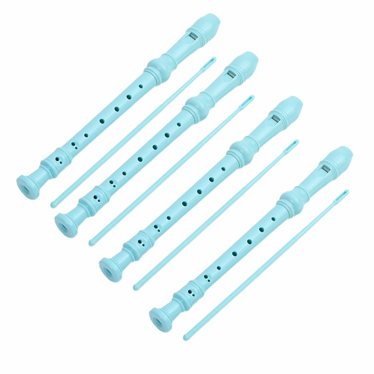 Голубой Блокфлейта Из АБС-Пластика, Тройная Детская Флейта Начального Уровня С 8 Отверстиями