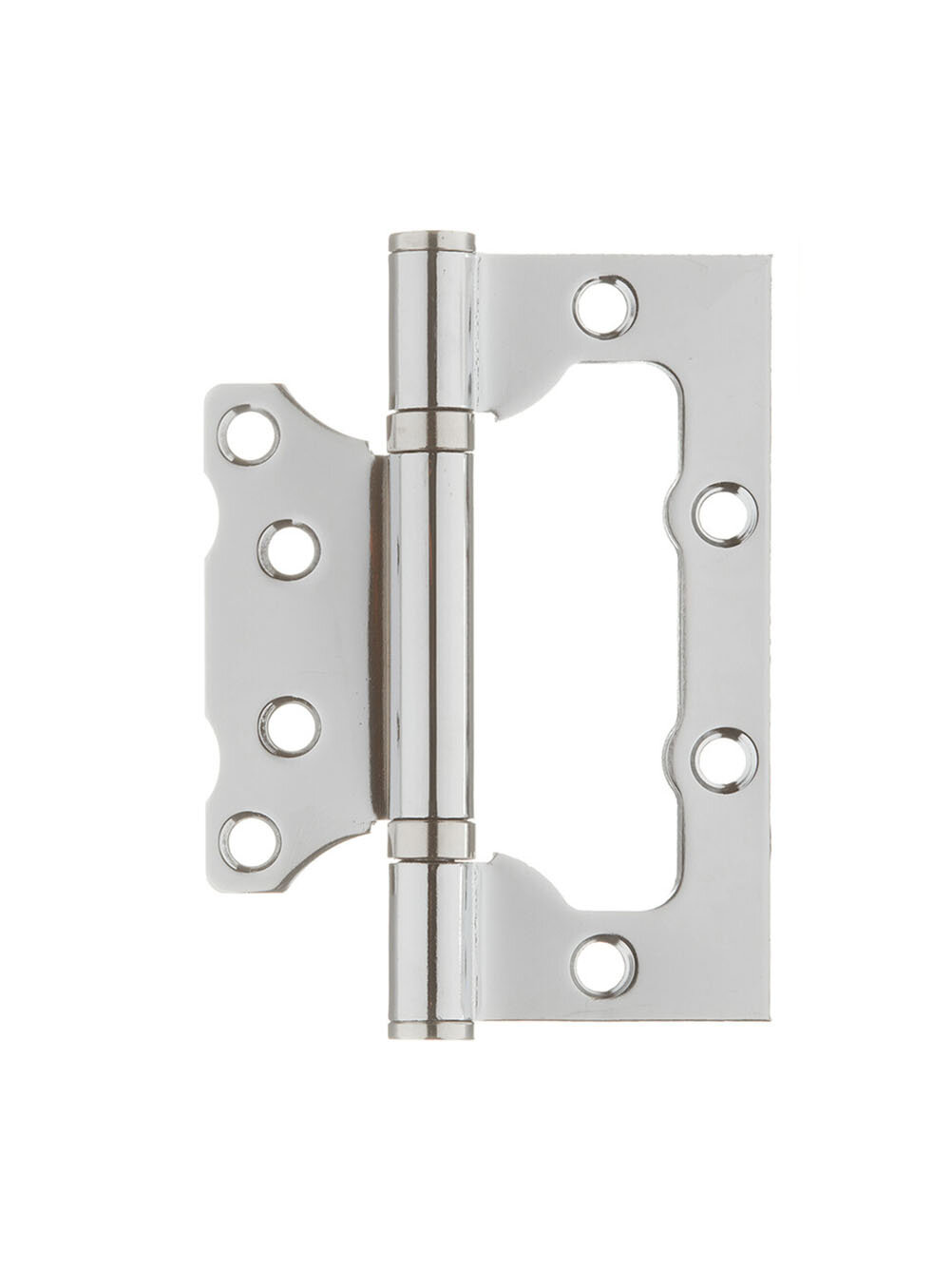 Петля бабочка универсальная неразъемная 100х75 мм серебро (2 шт.)