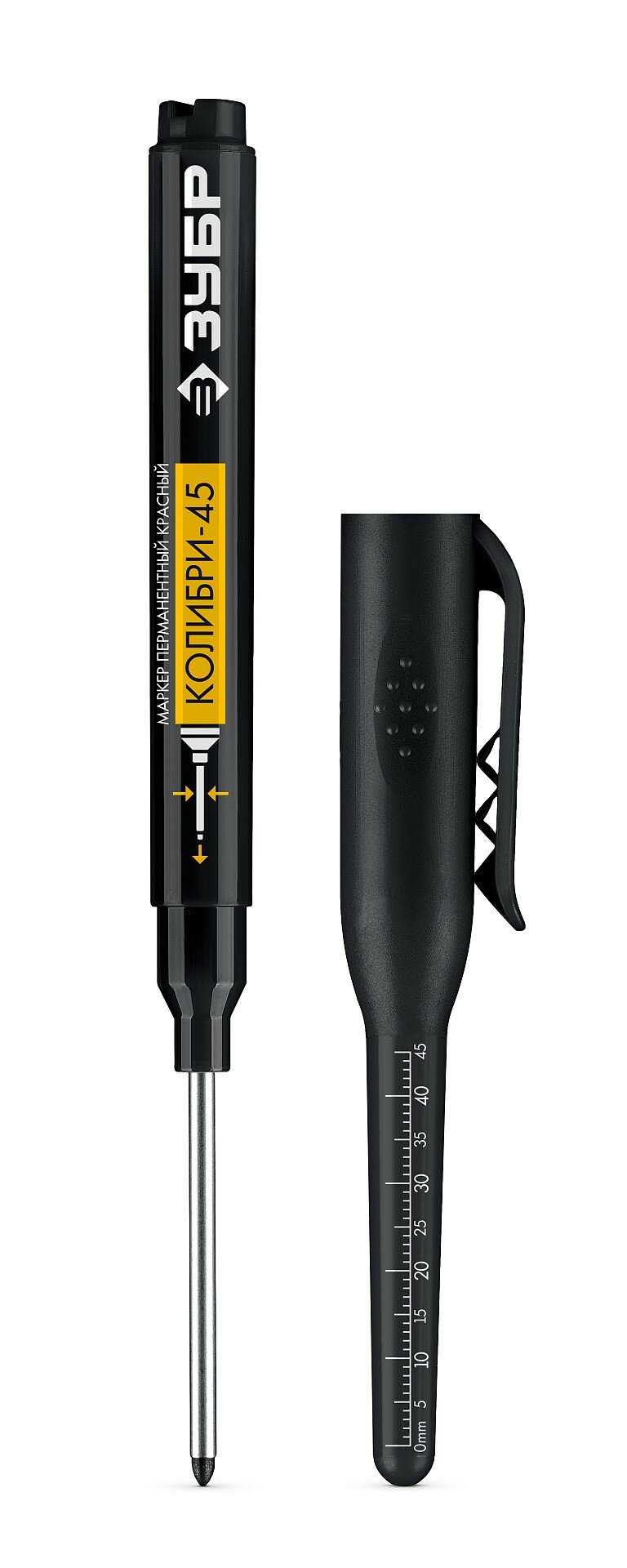 Перманентный маркер для отверстий ЗУБР Колибри-45 черный, 3мм 06339-2
