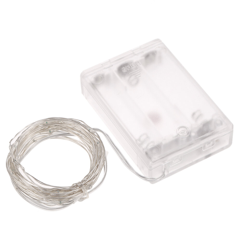 Гирлянда с LED 30 штук 3 метра 4.5V 1.8W розового цвета, питание от батарей, водонепроницаемость IP65, гибкая, для украшения Рождества, фестивалей, праздников, дома, вечеринок, ресторанов, пабов, клубов, баров, подарков