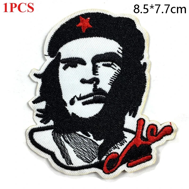 Клейкая тканевая наклейка с персонажем, герой кубинского революционного лидера, Че Гевара, Аватар, одежда, нашивка с вышивкой, нашивки, мото-нашивка