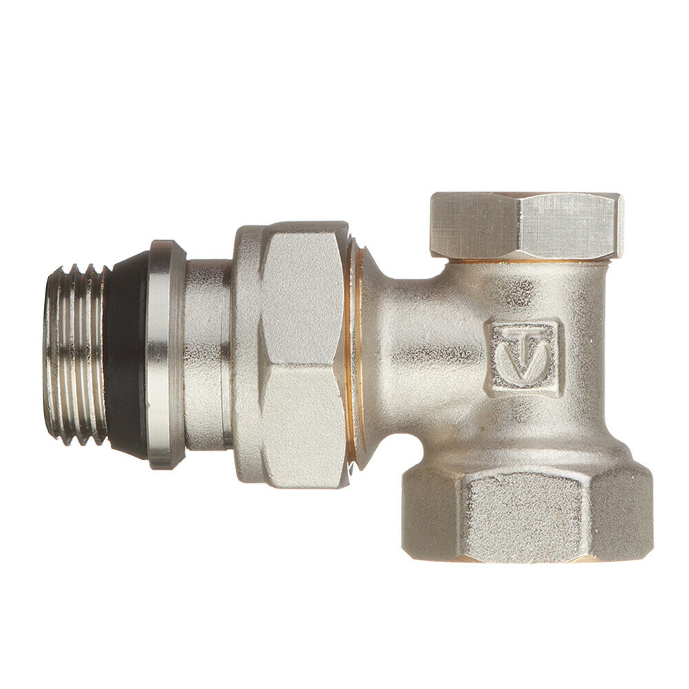Клапан запорный угловой Valtec 1/2 НРш х 1/2 ВРг для радиатора VT.019. NR.04