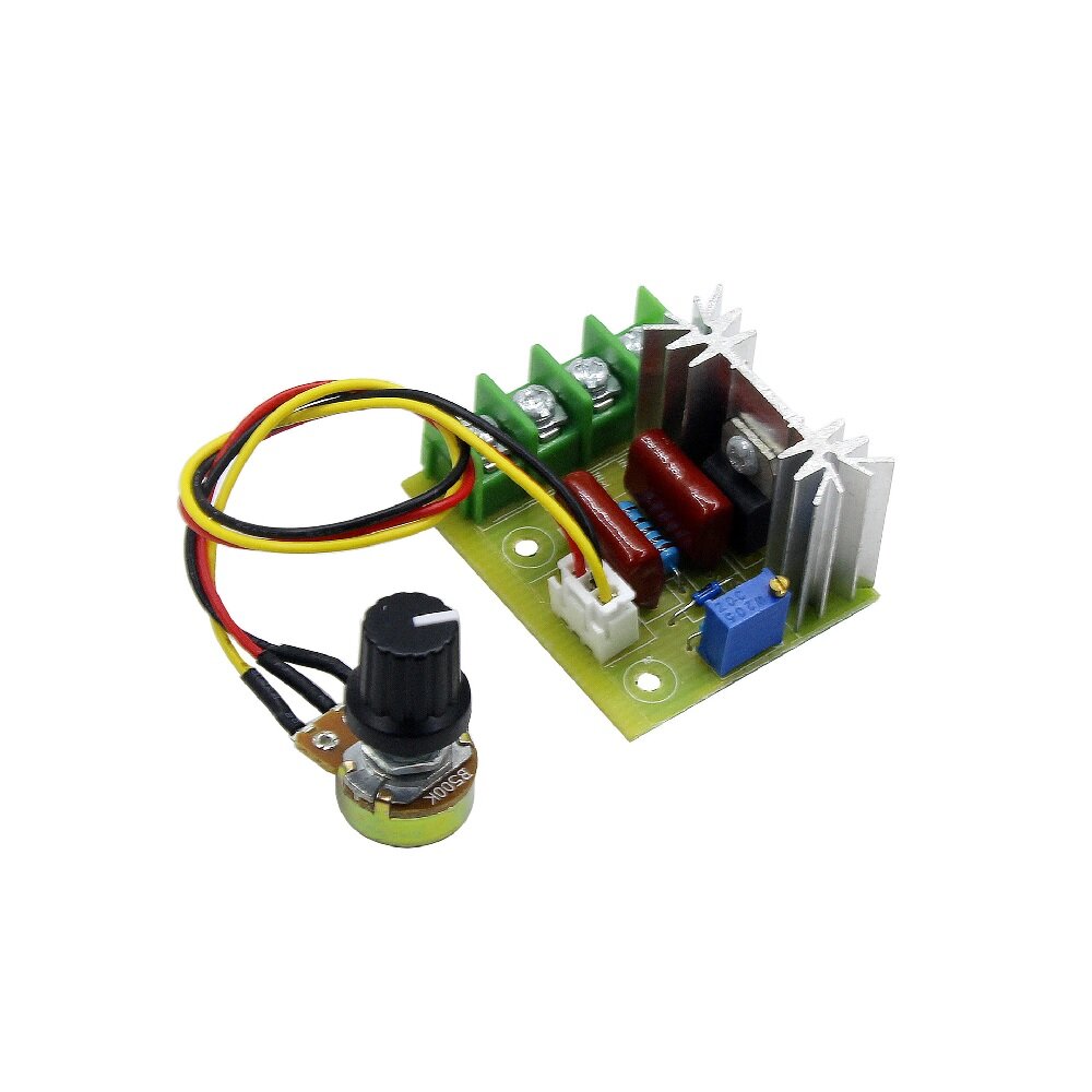 Регулятор напряжения SCR большой мощности 110 В 220 В 2000 Вт, диммер, регулятор скорости двигателя