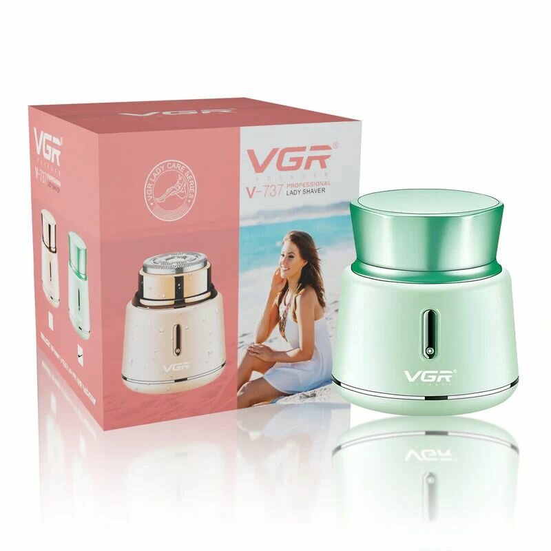 Женская электробритва / V 737 зеленый
