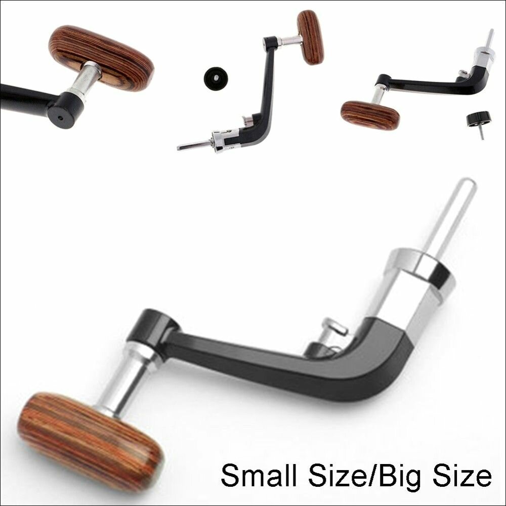 OZ-GLGS Деревянная рыболовная катушка с ручкой, ручка, складная карповая катушка, деревянное удилище для снастей