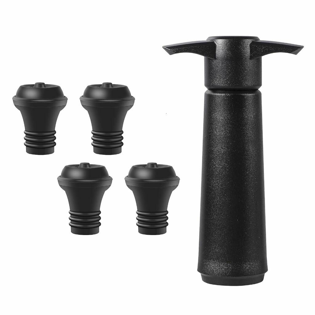 Насос с заставками вина с сохранением вакуумных стопоров (винный насос+4 стопперы)