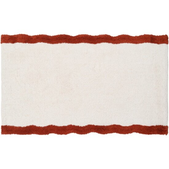 Коврик для ванной Tkano с кантом терракотового цвета из коллекции Trendy Ruffles, 50x80 см, TK25-BM0005