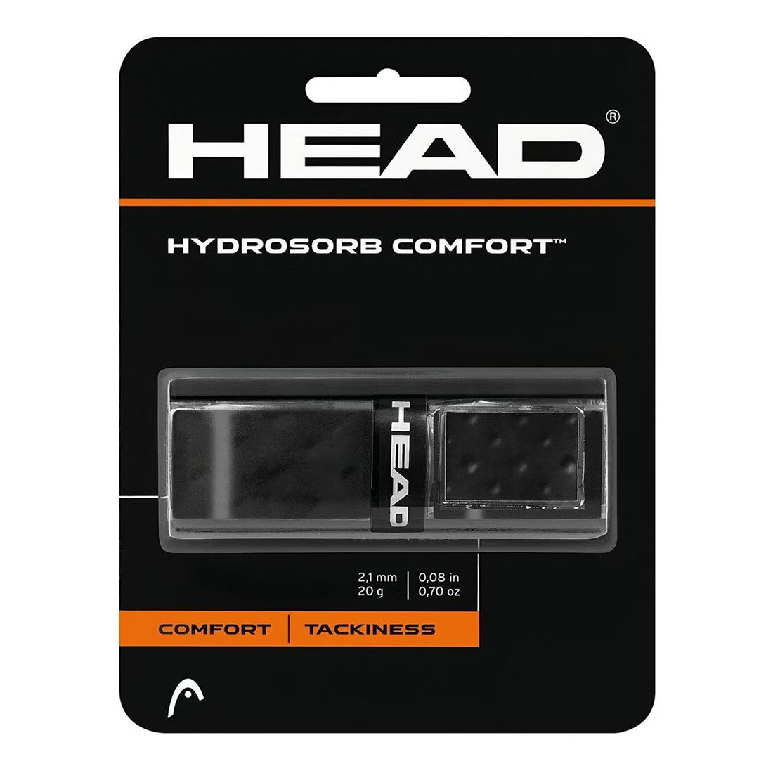 Обмотка для ручки ракетки HEAD Grip HydroSorb Comfort x1 Black 285313-BK